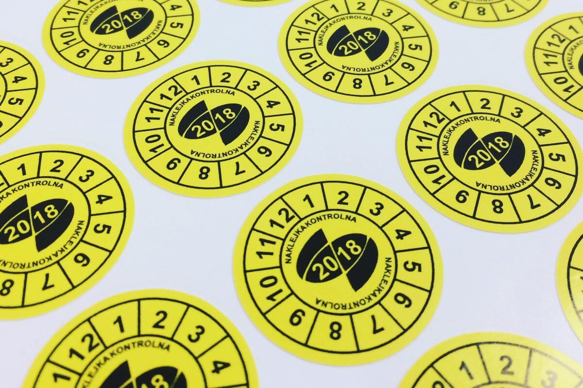 Service Reminder Stickers And Inspection Labels
